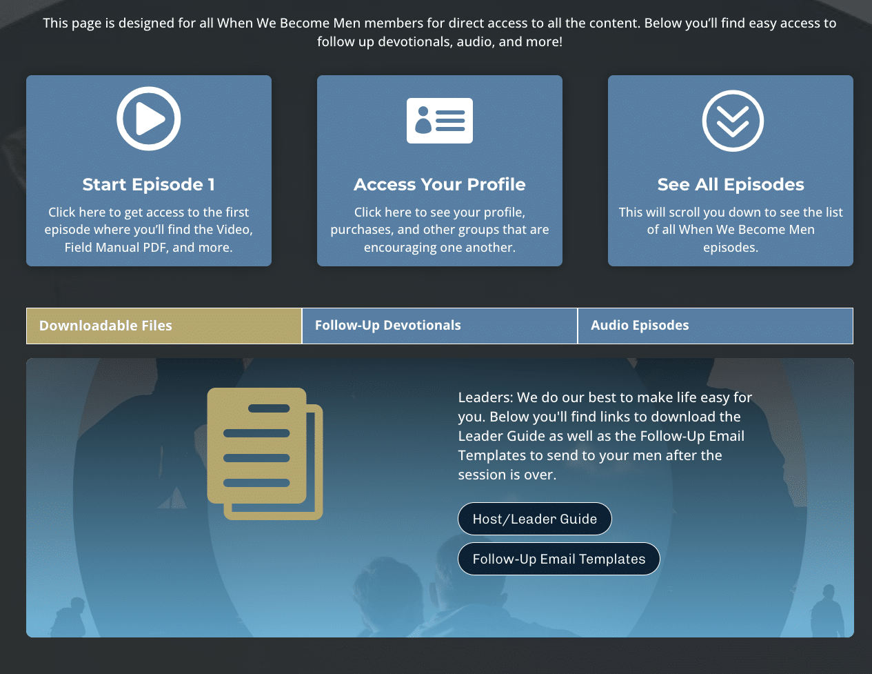 Get Started With MDN Team Discipleship - Men's Discipleship Network